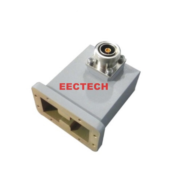 High Power Double-Ridged Wavegudie to Coaxial Adapter, Double-Ridged Wavegudie to Coaxial ...